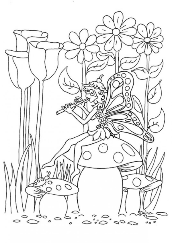 Beautiful Printable Flowers Coloring Pages