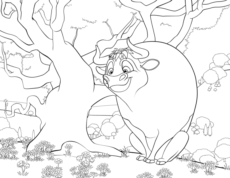 Printable Disney Ferdinand Coloring Pages