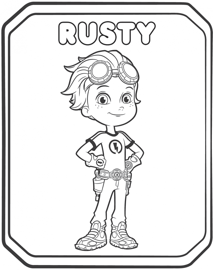 20 Printable Rusty Rivets Coloring Pages