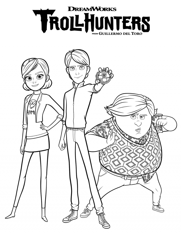 Printable DreamWorks Trollhunters Coloring Pages
