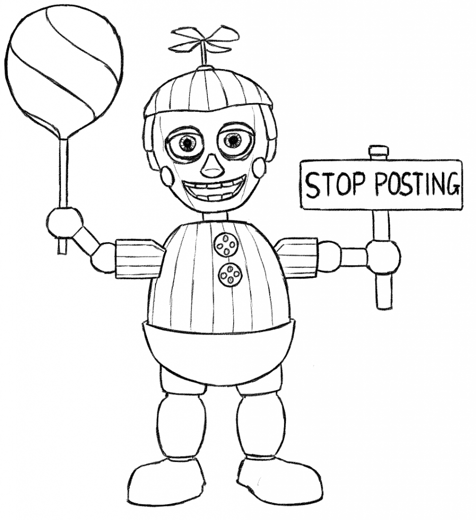 Free Printable Five Nights At Freddy’s (FNAF) Coloring Pages – ScribbleFun