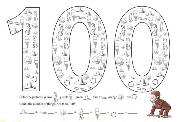 Free Printable 100 Days Of School Coloring Pages