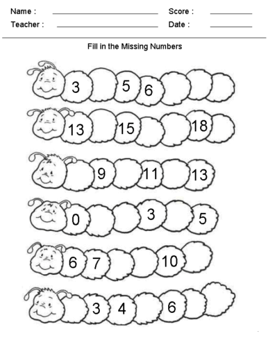 Free Printable Kindergarten Math Worksheets
