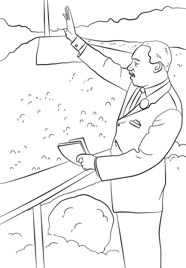 Free Printable Martin Luther King Jr Day (MLK Day) Coloring Pages