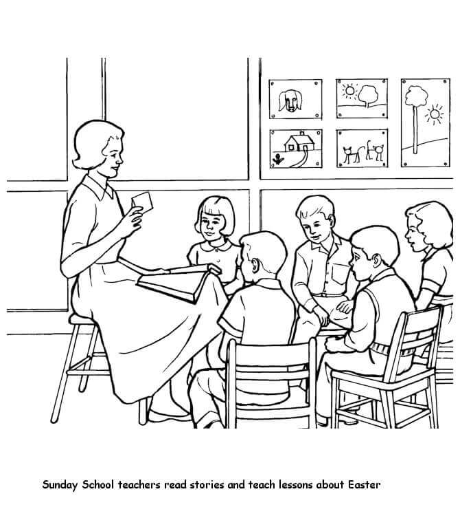 Free Printable Sunday School Coloring Pages Free Printable Sunday School Coloring Pages