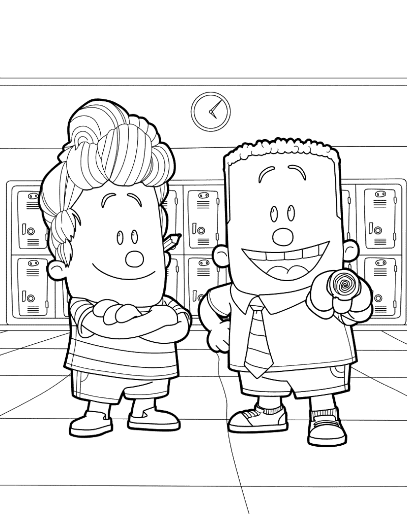 Free Printable Captain Underpants Coloring Pages