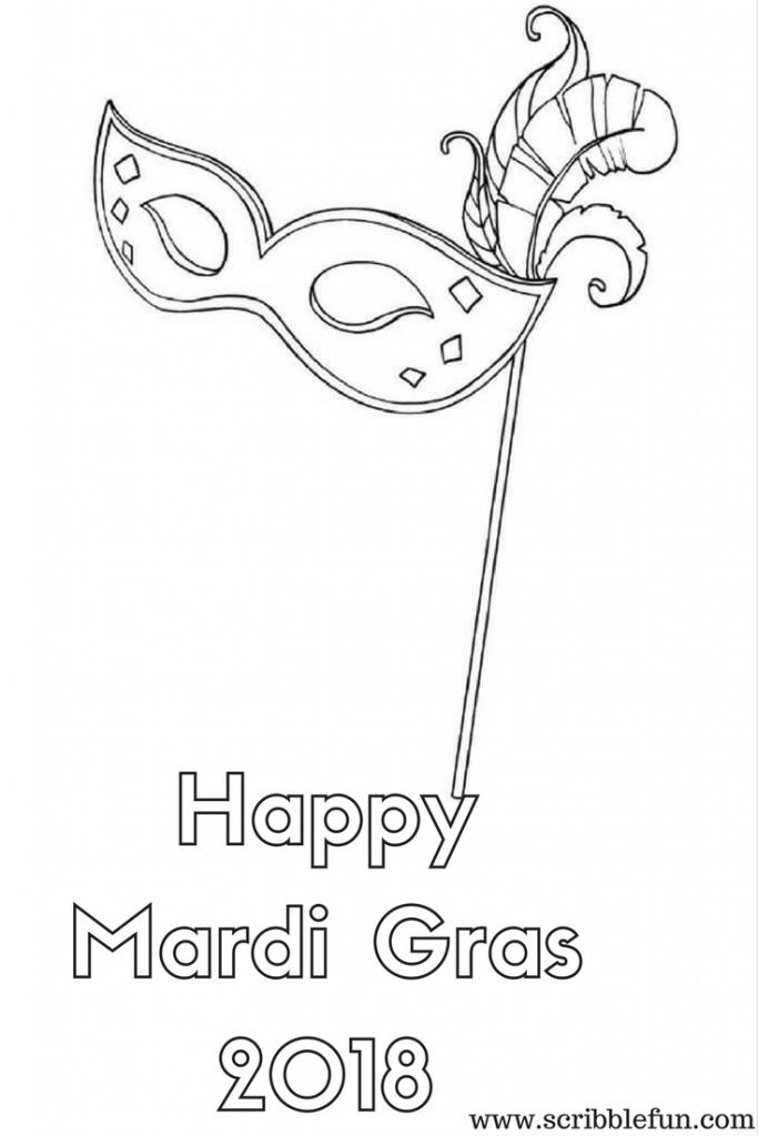 Free Printable Mardi Gras Coloring Pages