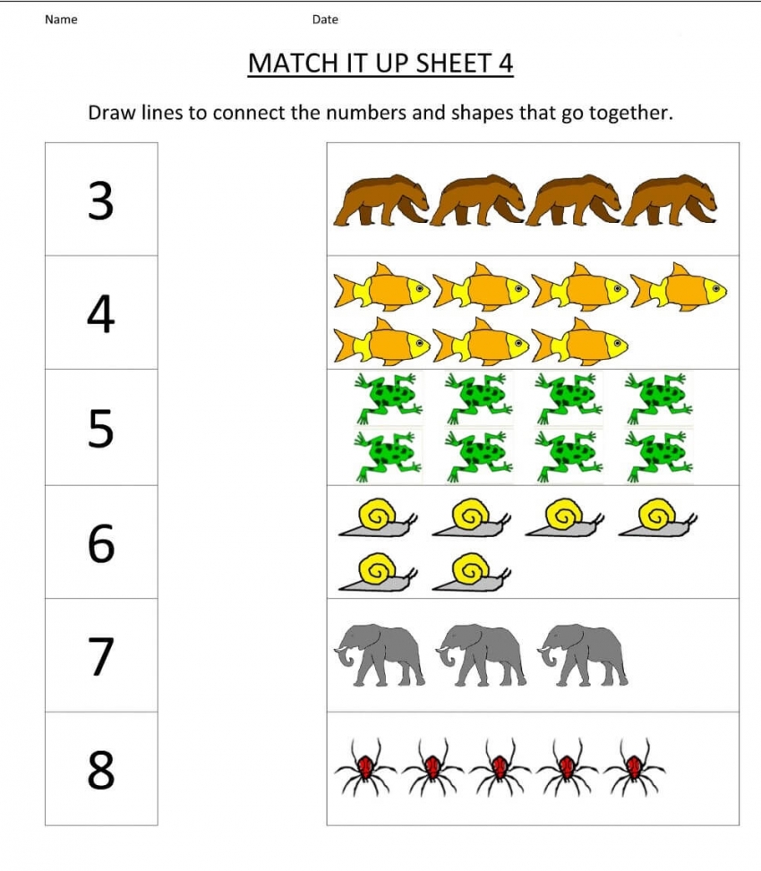 Free Printable Kindergarten Math Worksheets
