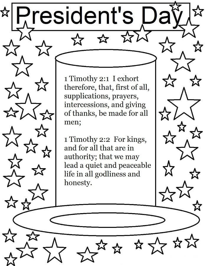 Free Printable Presidents Day Coloring Pages