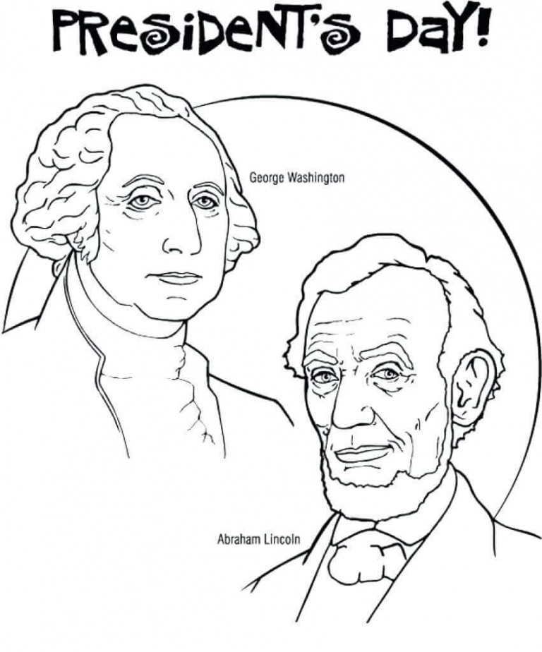 Free Printable Presidents' Day Coloring Pages