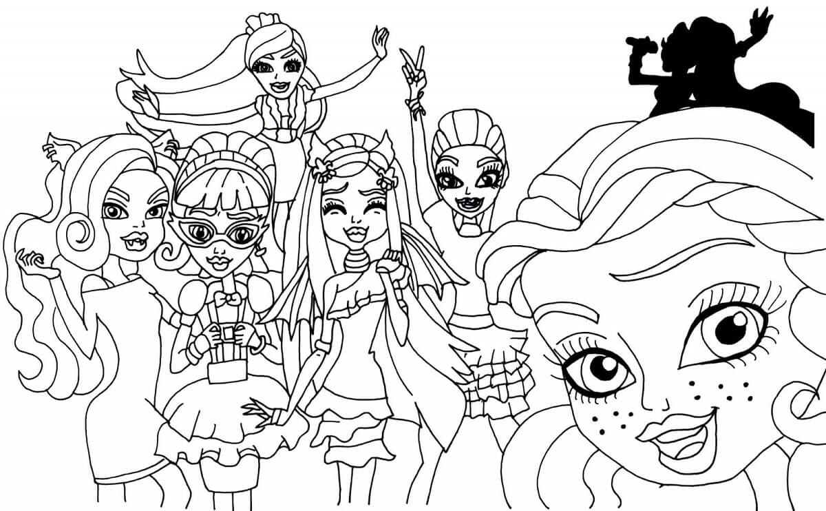 Free Monster High Coloring Pages To Print For Kids