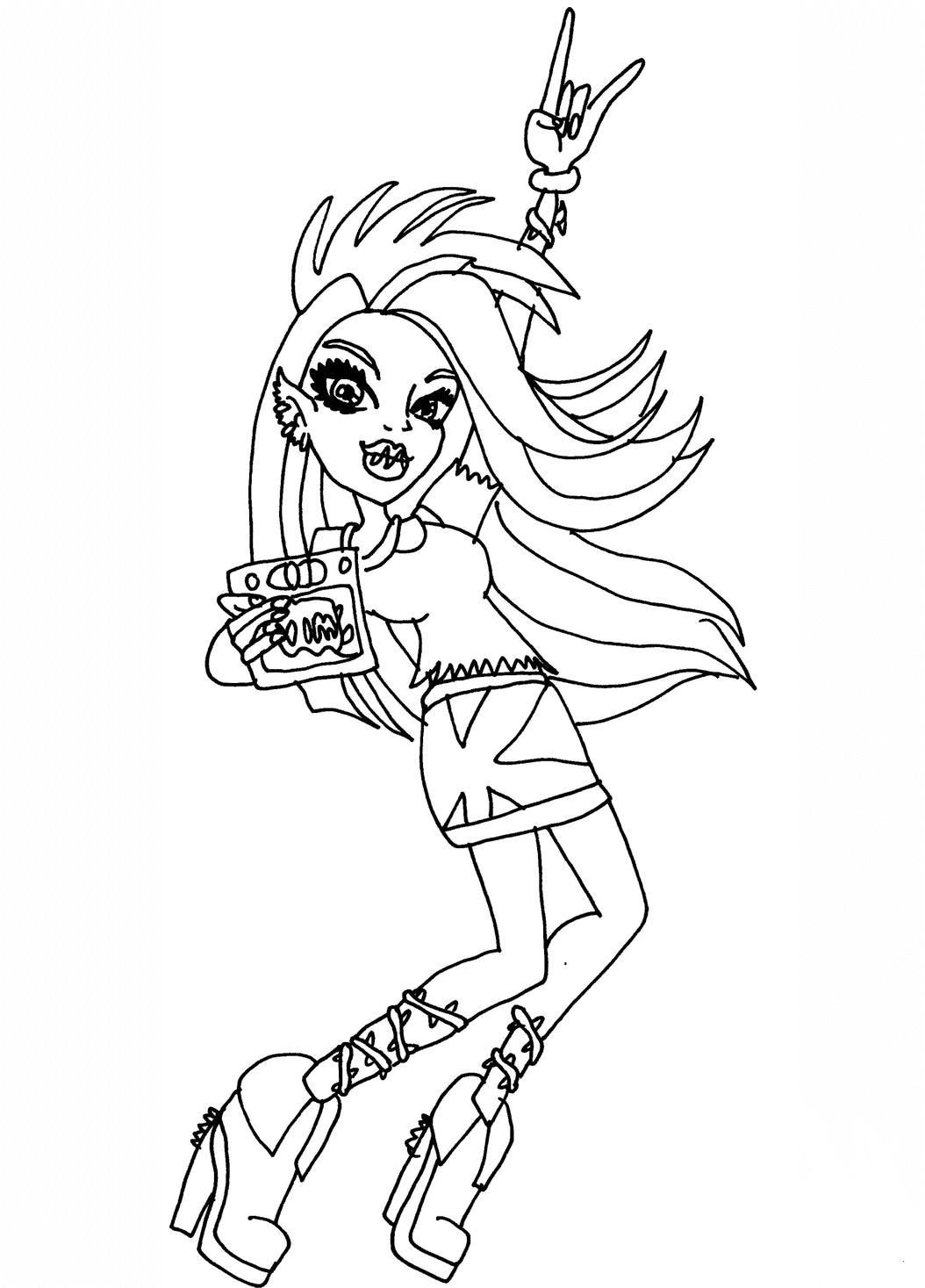 Free Monster High Coloring Pages To Print For Kids