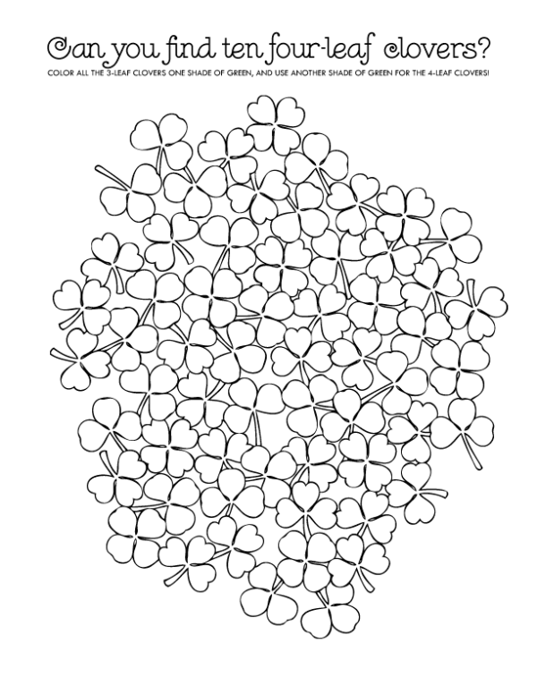 Free Printable St. Patrick’s Day Coloring Pages