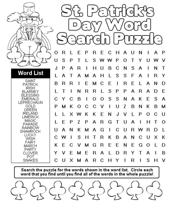 Free Printable St. Patrick’s Day Coloring Pages