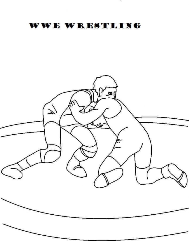 Free Printable World Wrestling Entertainment Or WWE Coloring Pages