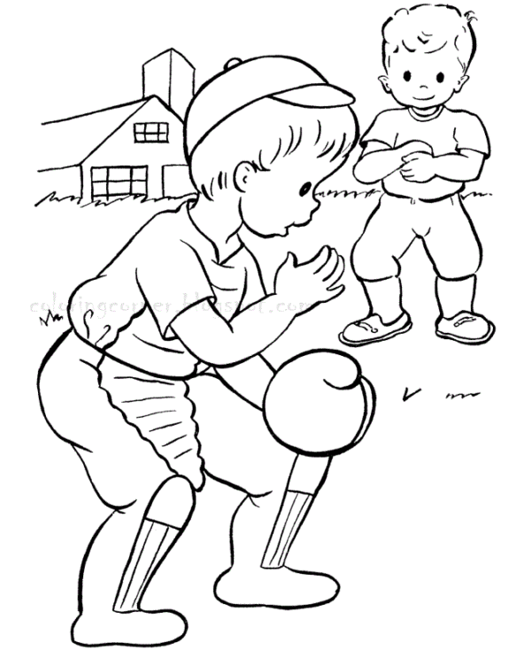 30 Free Printable Baseball Coloring Pages