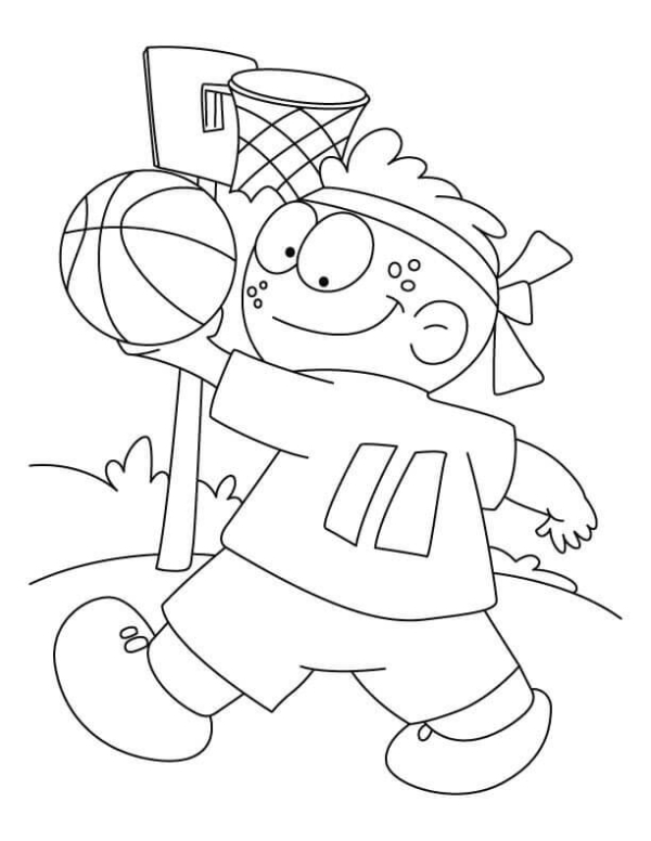 30 Free Printable Basketball Coloring Pages