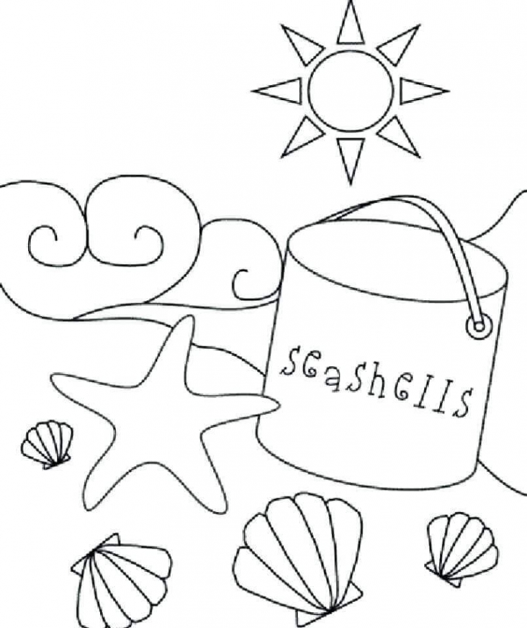 25 Free Printable Beach Coloring Pages
