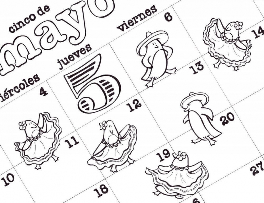 35 Free Printable Cinco de Mayo Coloring Pages