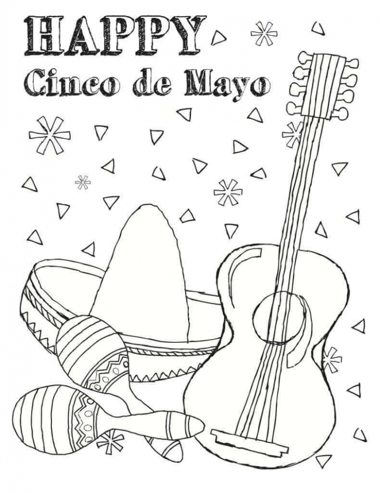 35 Free Printable Cinco de Mayo Coloring Pages