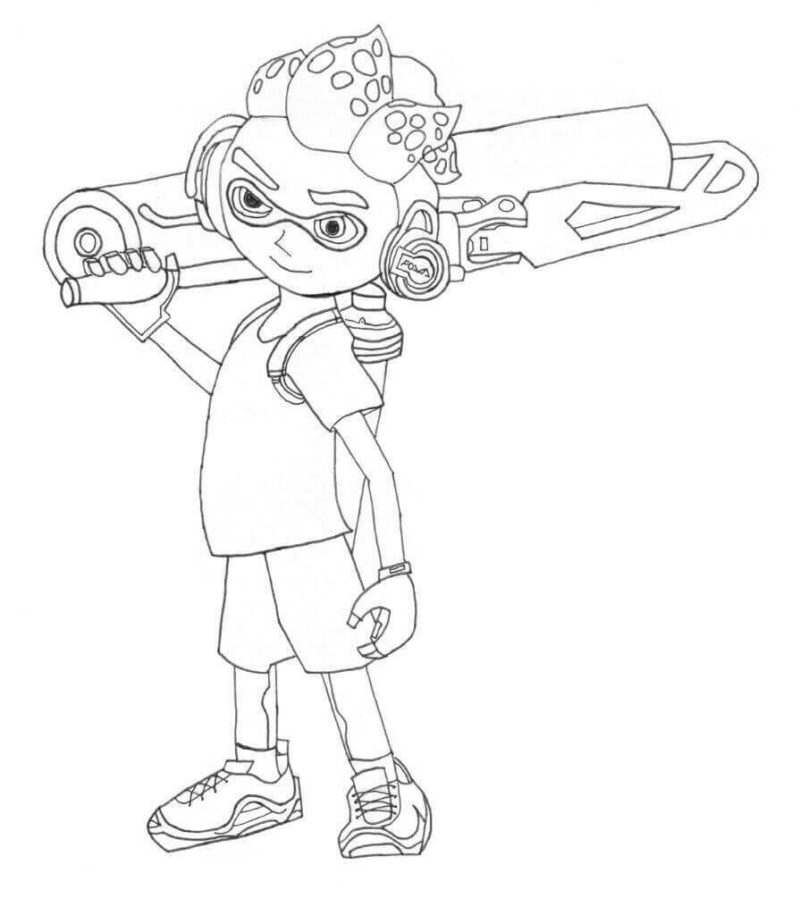 10 Free Printable Splatoon Coloring Pages