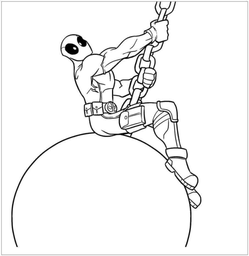 Free Printable Deadpool Coloring Pages
