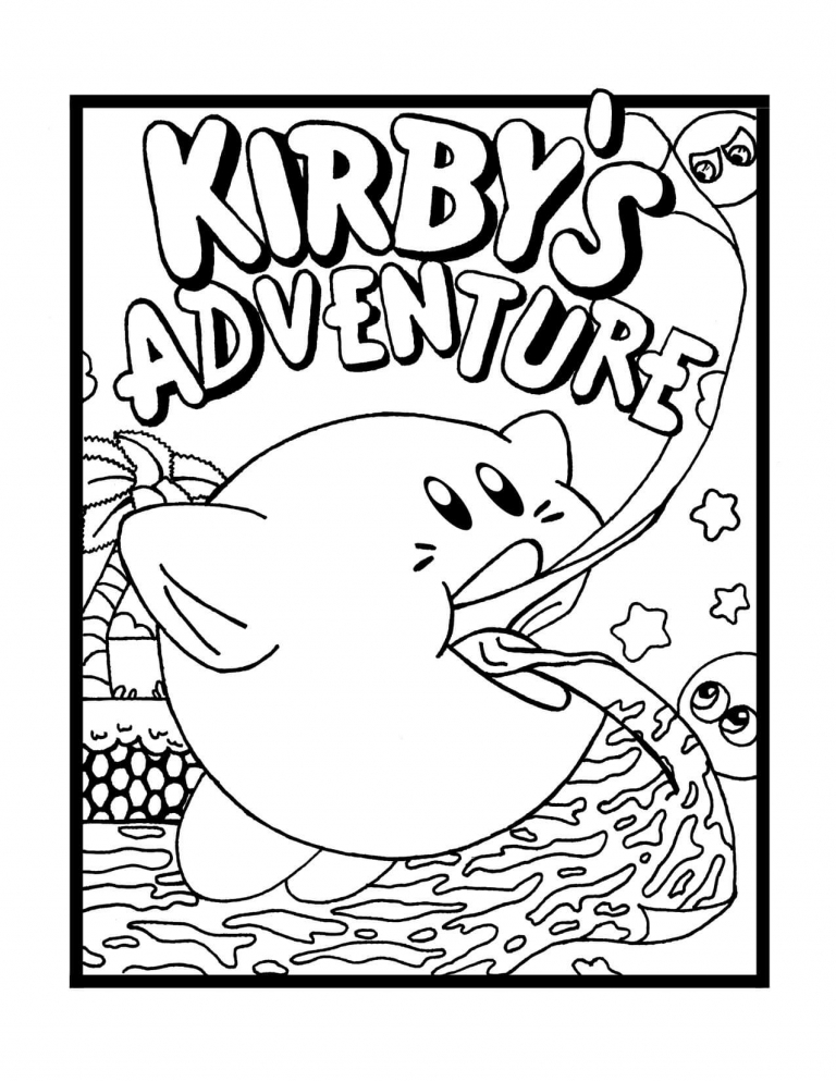20 Free Printable Kirby Coloring Pages