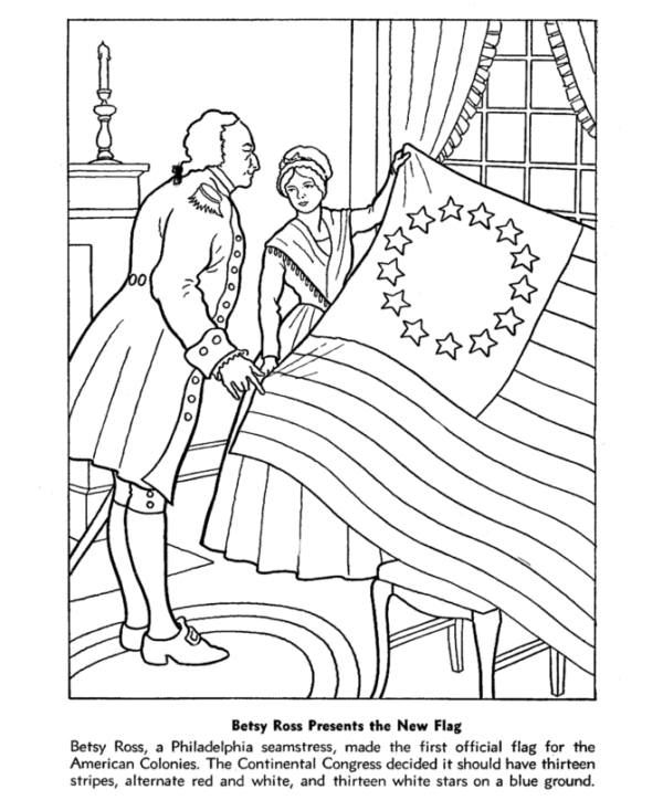 Free Printable Flag Day Coloring Pages