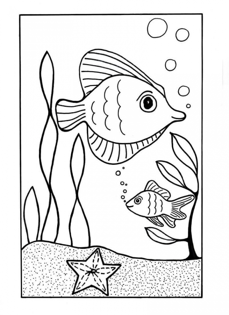Free Printable Ocean Coloring Pages (Under The Sea)