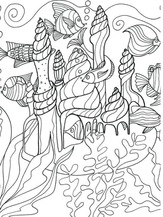 Free Printable Ocean Coloring Pages (Under The Sea)