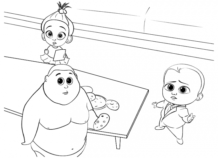 15 Free Printable The Boss Baby Coloring Pages