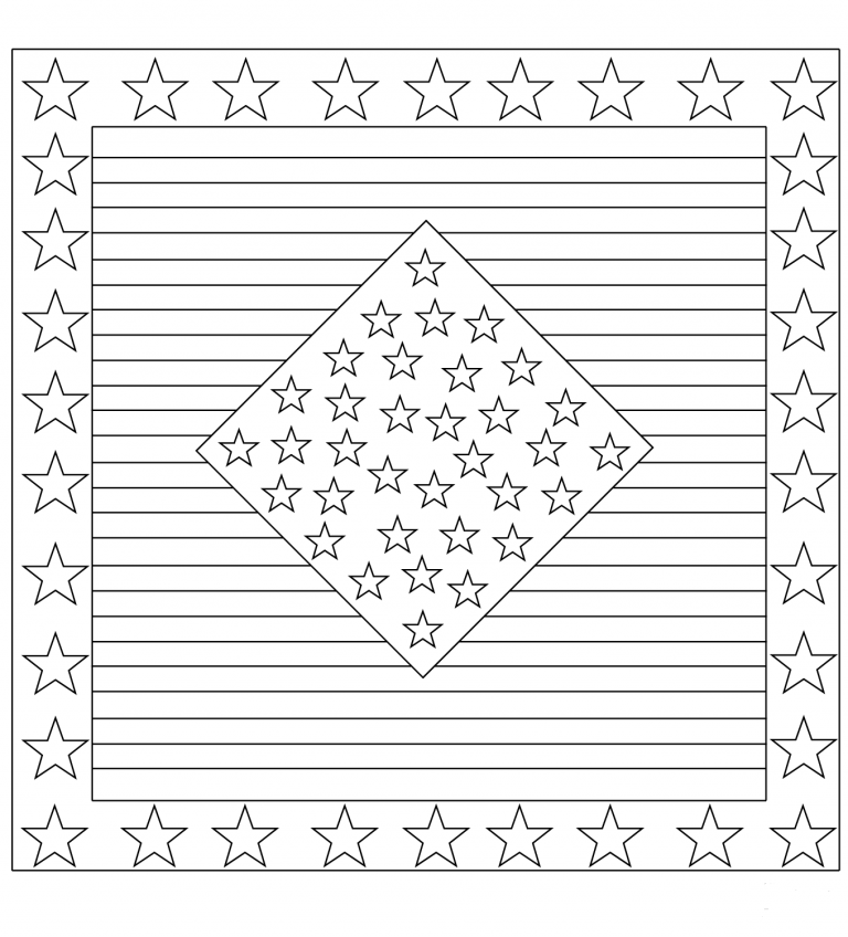 Free Printable Flag Day Coloring Pages