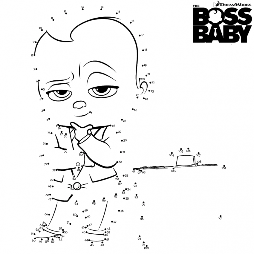 15 Free Printable The Boss Baby Coloring Pages