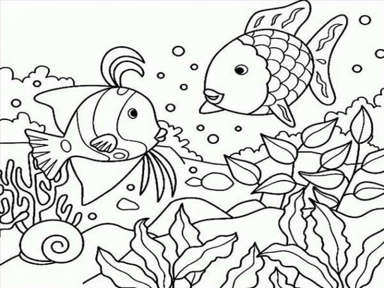 Free Printable Ocean Coloring Pages (Under The Sea)