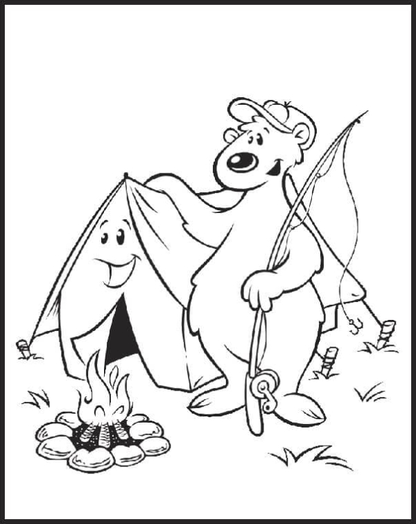 Free Printable Camping Coloring Pages