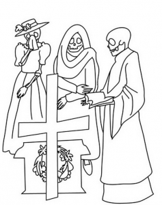 Free Printable Day of the Dead Coloring Pages