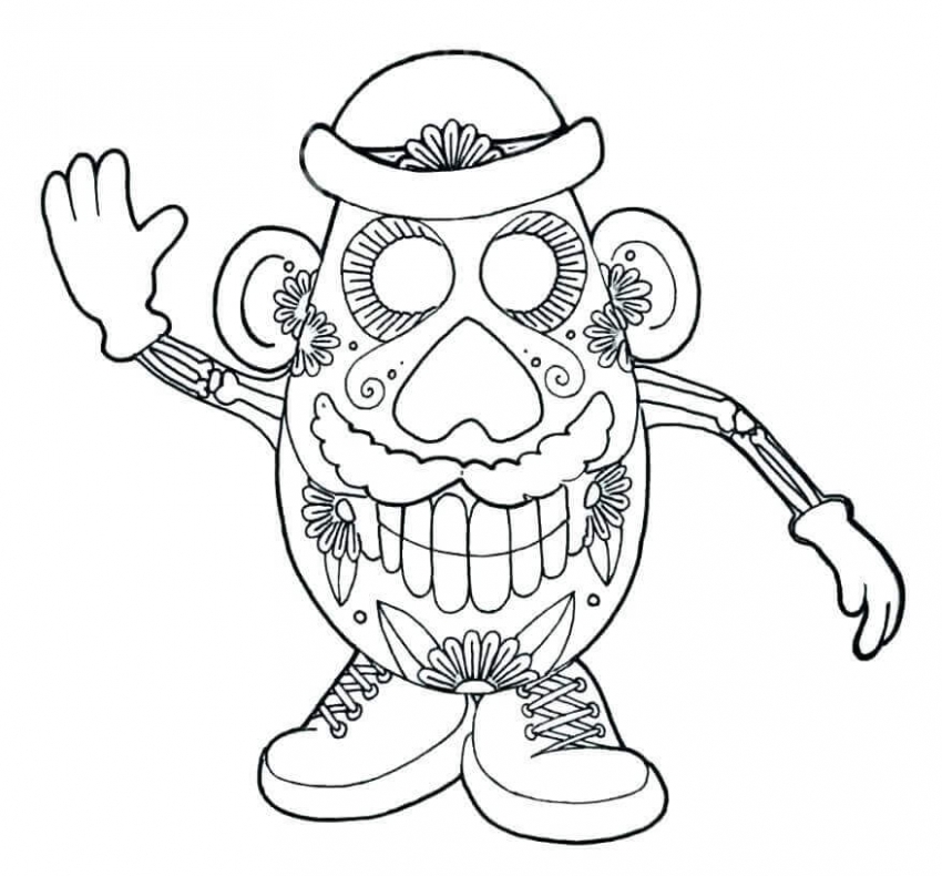 Free Printable Day of the Dead Coloring Pages