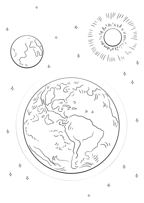 Free Printable Eclipse Coloring Pages (Solar And Lunar Eclipse)