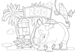 Free Printable Zoo Coloring Pages For Kids