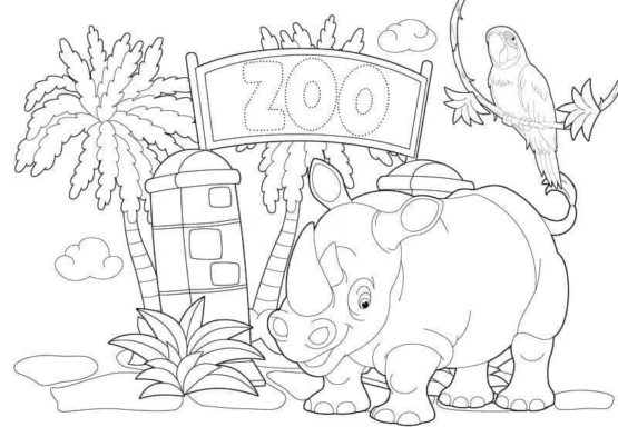 Free Printable Zoo Coloring Pages For Kids