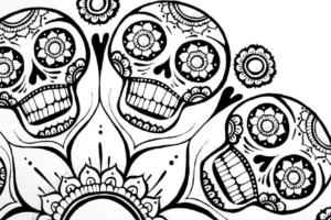 30 Free Printable Sugar Skull Coloring Pages