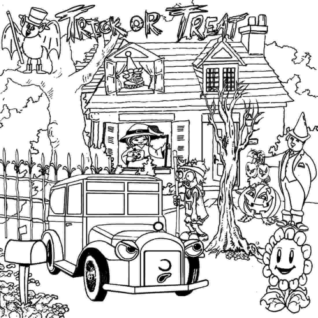 25 Free Printable Haunted House Coloring Pages For Kids