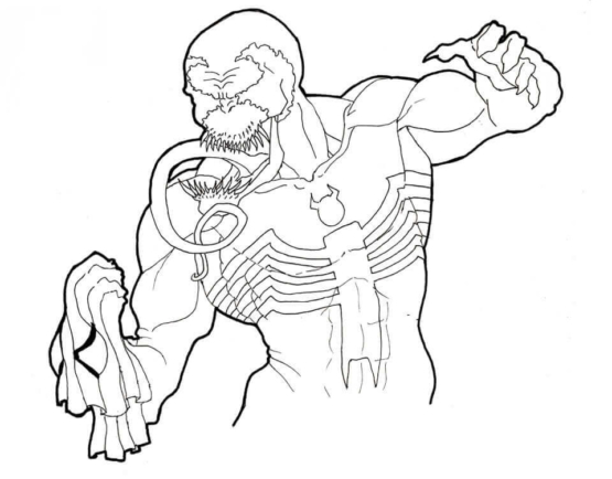 15 Free Printable Venom Coloring Pages
