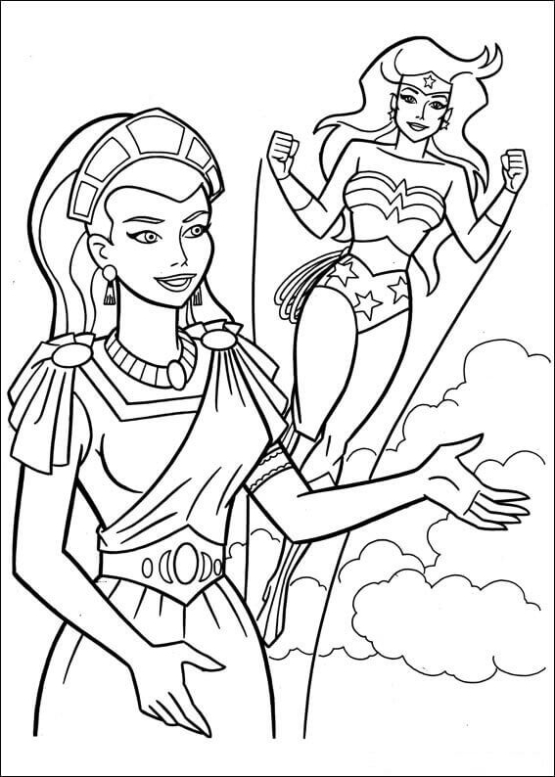 30 Free Printable Wonder Woman Coloring Pages