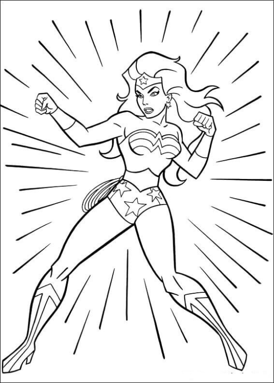 30 Free Printable Wonder Woman Coloring Pages