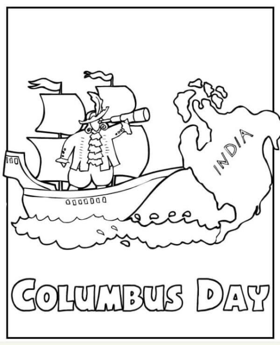 20 Free Printable Columbus Day Coloring Pages – ScribbleFun