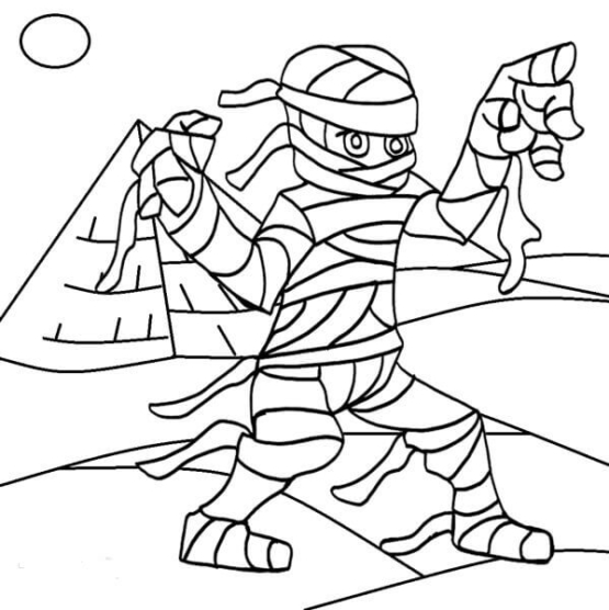 25 Free Mummy Coloring Pages Printable