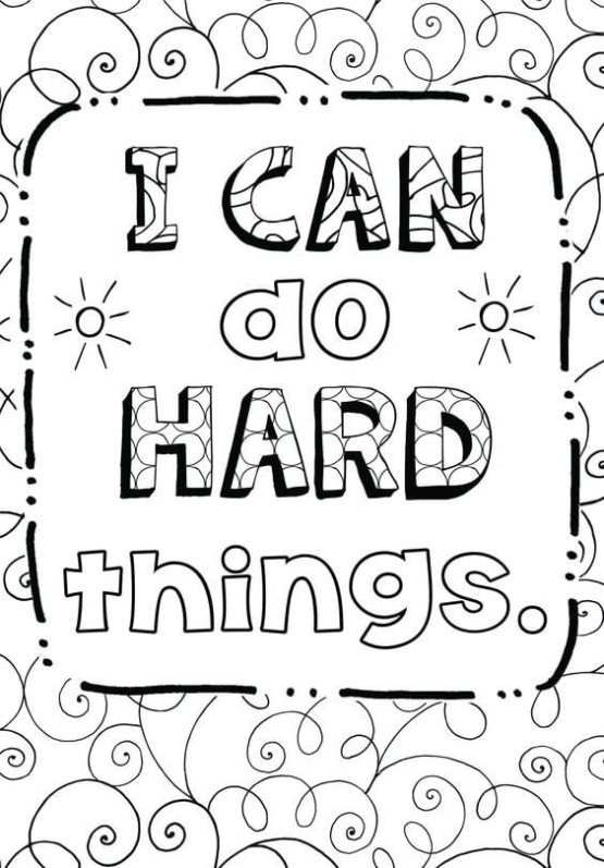 20 Free Printable Growth Mindset Coloring Pages