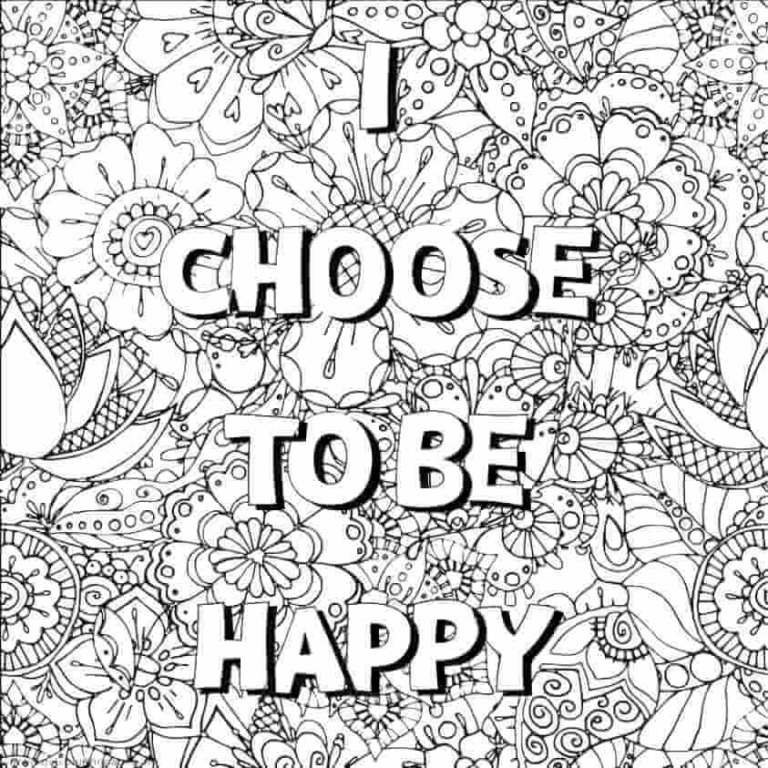 20 Free Printable Growth Mindset Coloring Pages