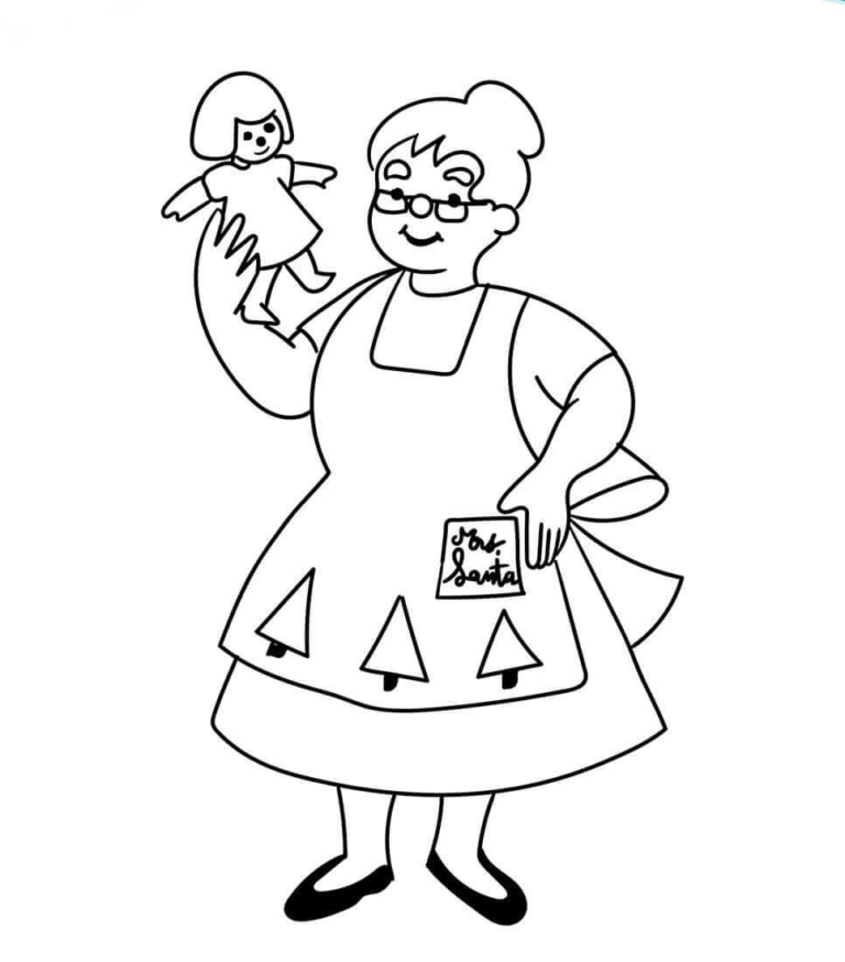 30 Free Santa Claus Coloring Pages Printable